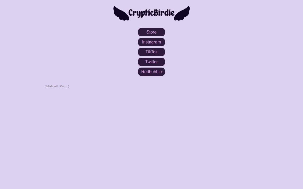 CrypticBirdie's Links